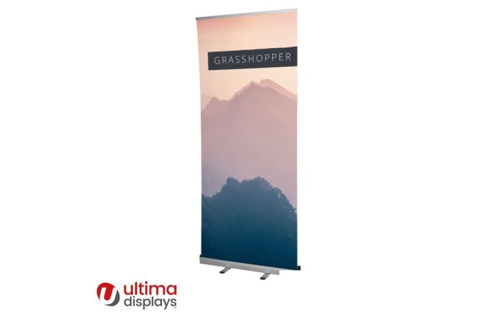 Ultima Displays Grasshopper Roller Banner Stand 800mm | ADAPT